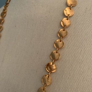 Vintage | Jewelry | Rose Gold Metal Long Toggle Necklace | Poshmark